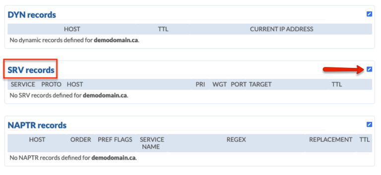 Service Records (SRV Records) - easyDNS Knowledge Base