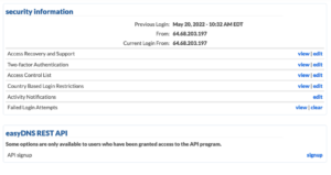 Account Security - easyDNS Knowledge Base