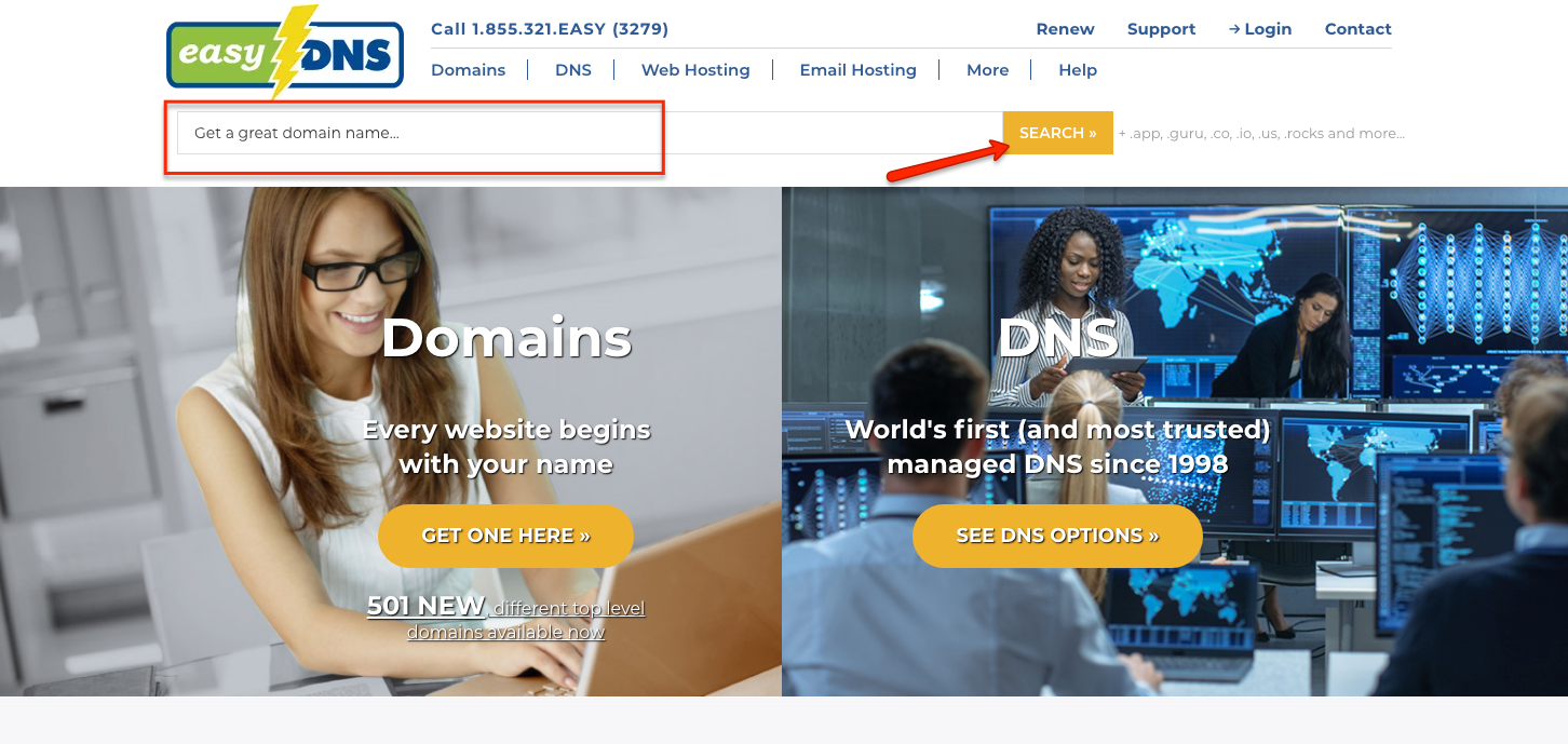 Adding DNS Service For A Domain – easyDNS Technologies Inc