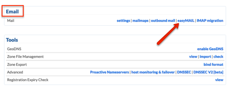 How To Create easyMail Accounts - easyDNS Knowledge Base