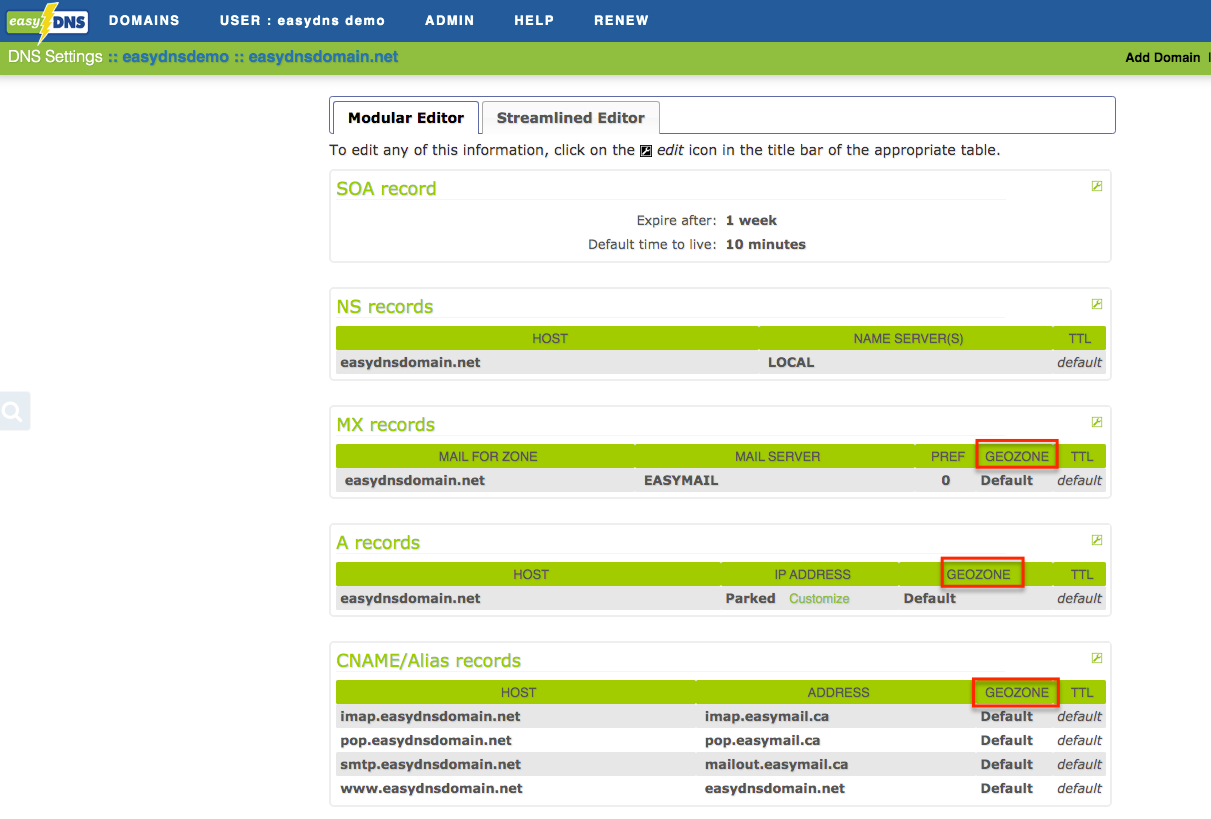 GeoDNS – easyDNS Technologies Inc