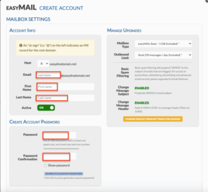 How To Create easyMail Accounts - easyDNS Knowledge Base
