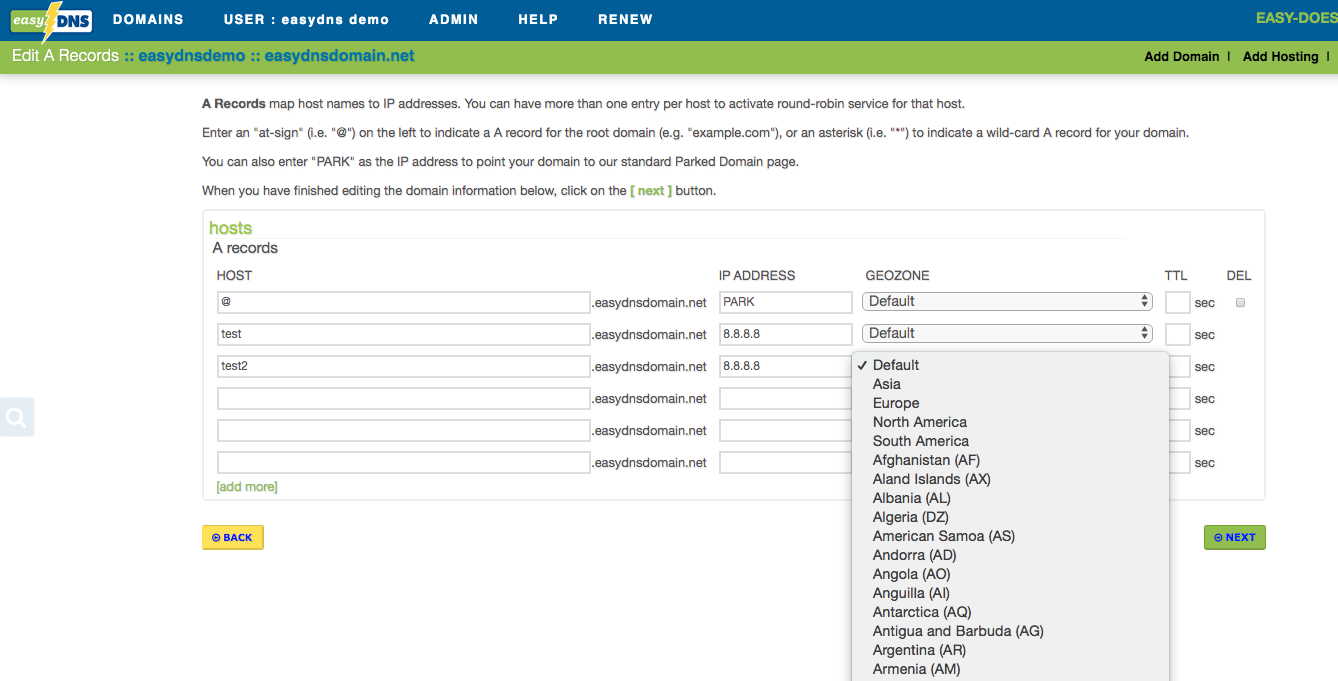 GeoDNS – easyDNS Technologies Inc