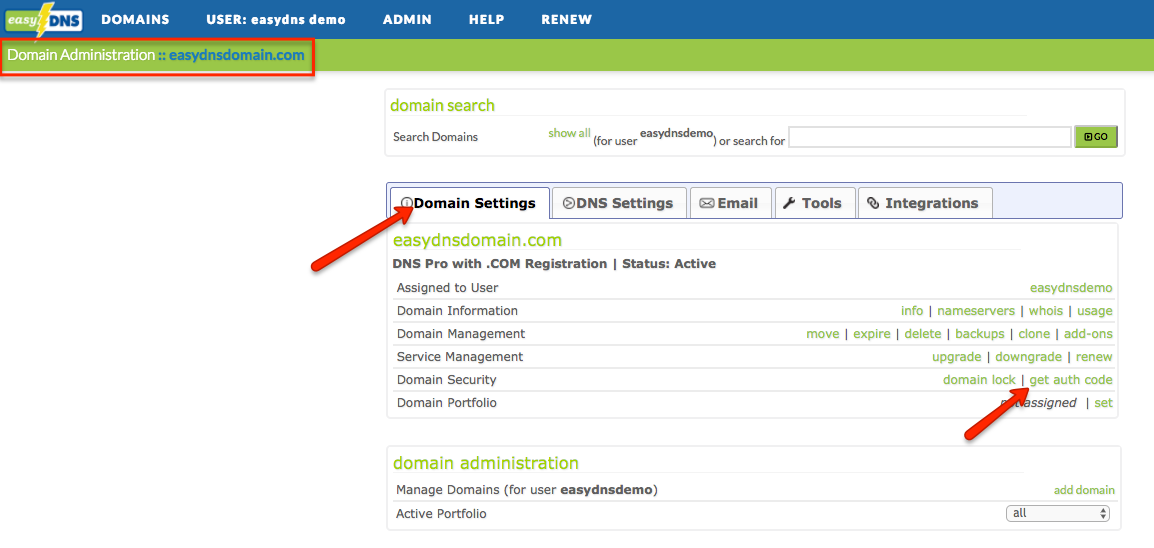 Transferring A Domain *AWAY* – easyDNS Technologies Inc