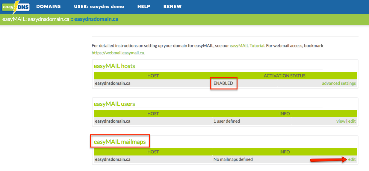 Mailmaps – easyDNS Technologies Inc