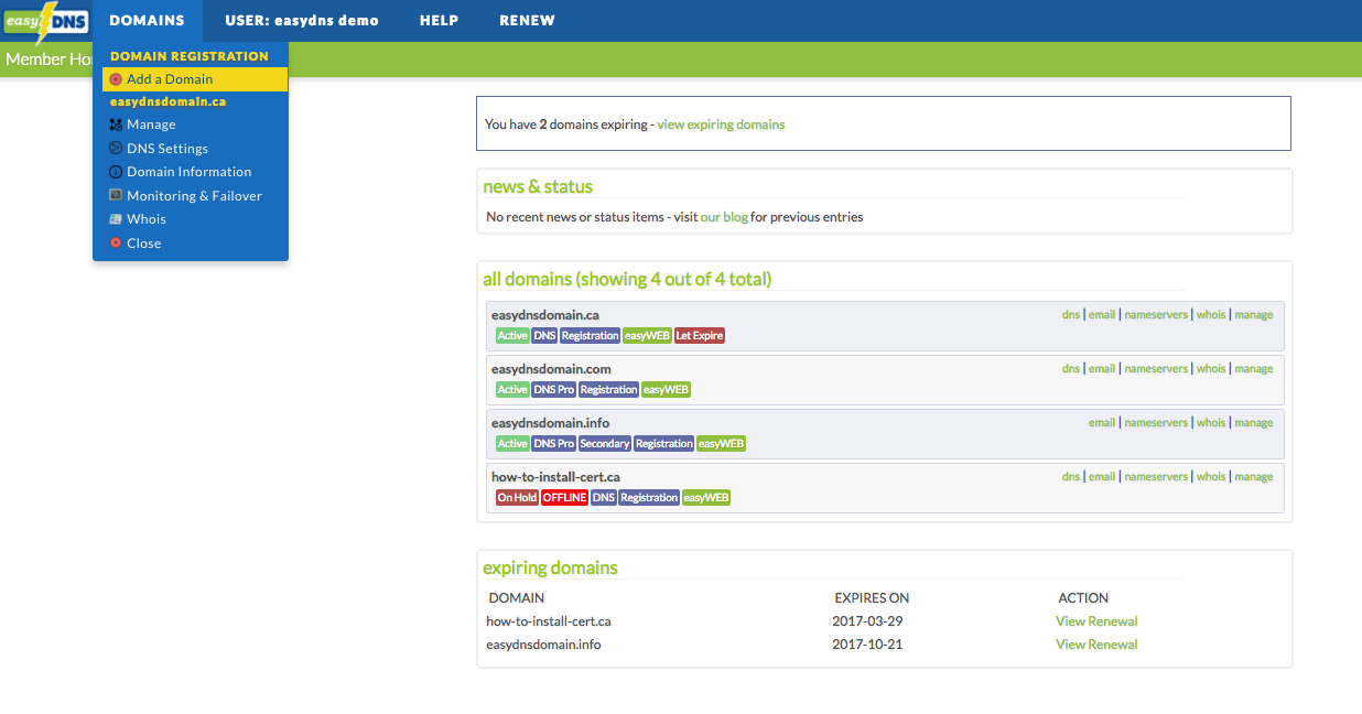 Reverse DNS – easyDNS Technologies Inc