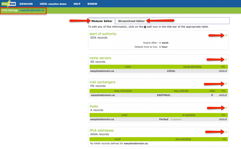 How To Make A DNS Entry – easyDNS Technologies Inc