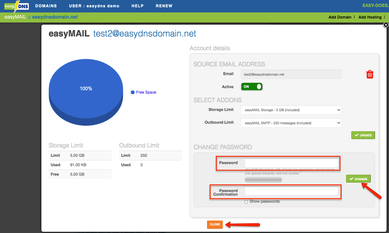 How To Change Your easyMail Password – easyDNS Technologies Inc