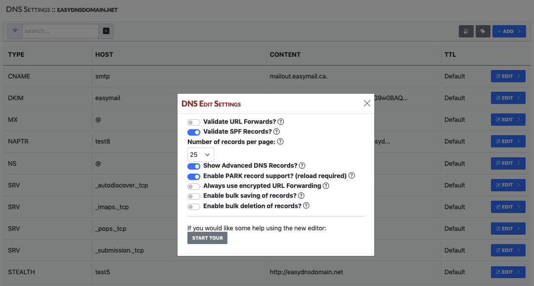 New DNS Editor - easyDNS Knowledge Base