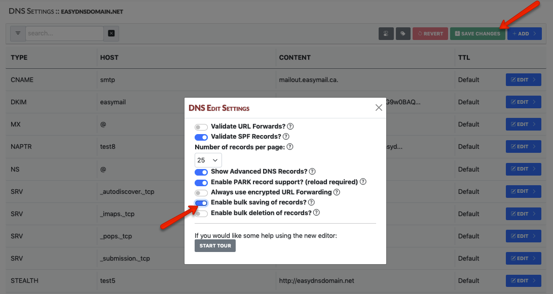 New DNS Editor - easyDNS Knowledge Base
